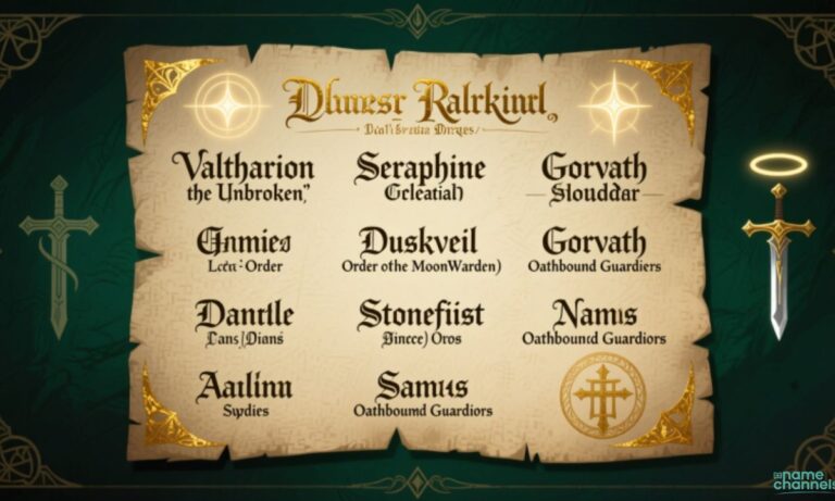 500+ Paladin Names: Noble, Dark & Fantasy Name Ideas