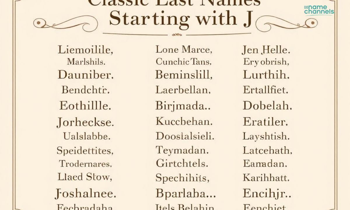 550+ Last Names That Start with J for Every Generation
