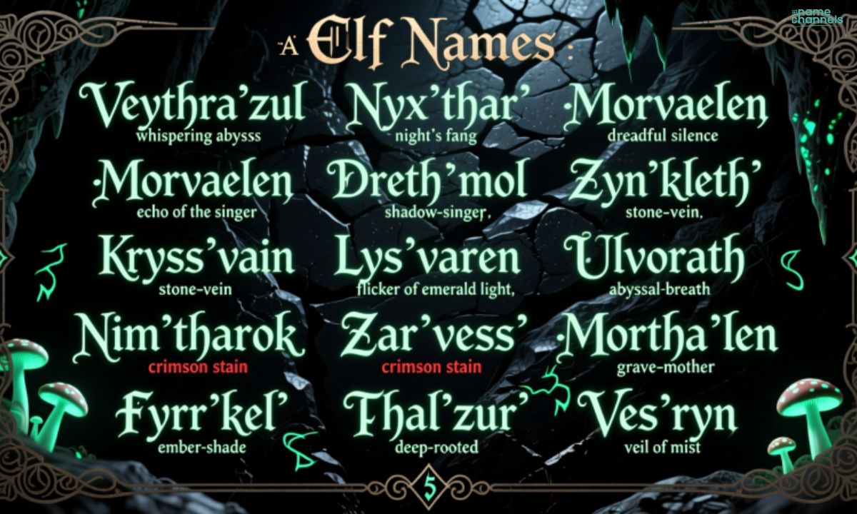 500+ Drow Names: Male, Female, Unique, Fantasy Name Ideas