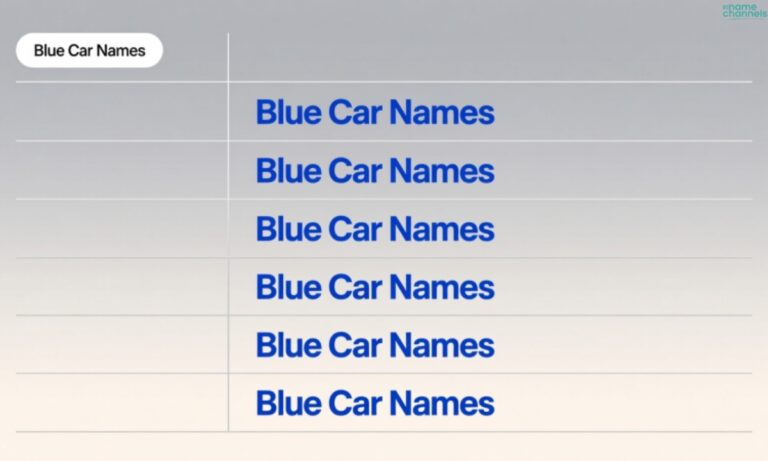 320 Blue Car Names for Every Style & Modern Ideas