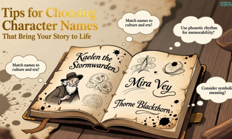250+ Best Character Names for Every Story