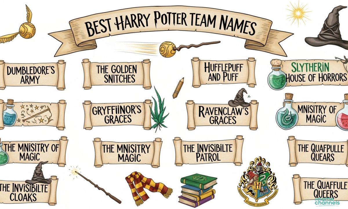 400 Best Harry Potter Team Names for Fans